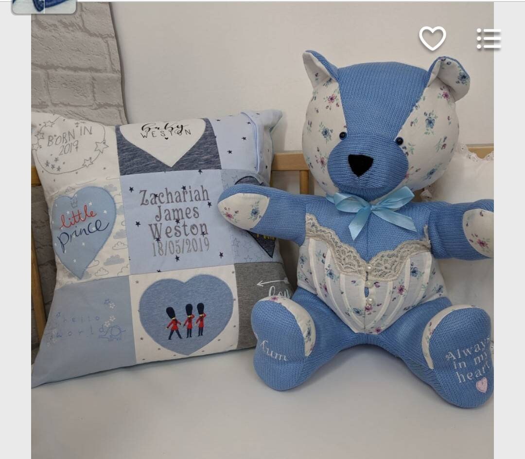 Memory Cushion Baby's First Outfits Memory Pillow - Etsy UK