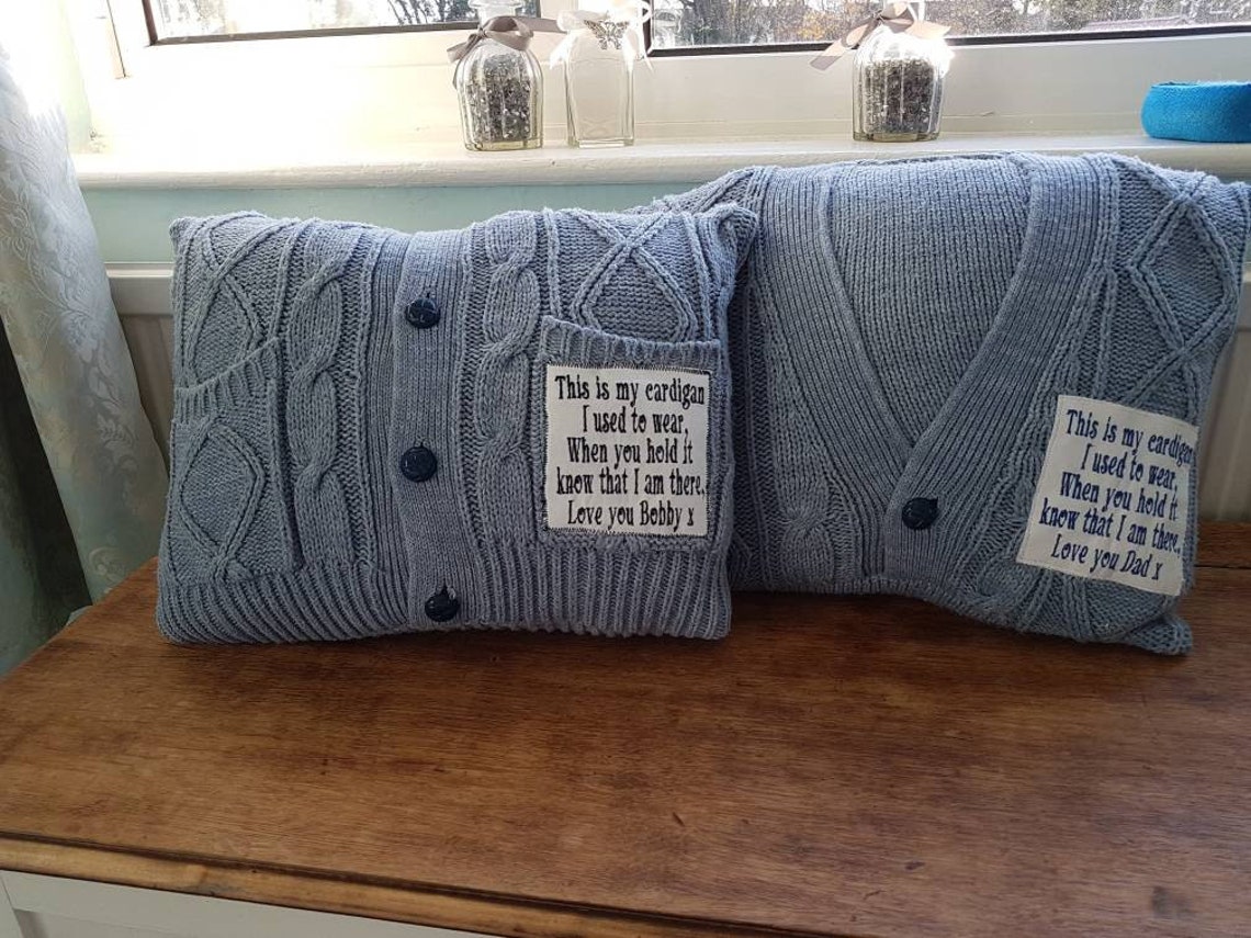 Memory Cushion Personalised Patch Pillow Keepsake Gift - Etsy UK