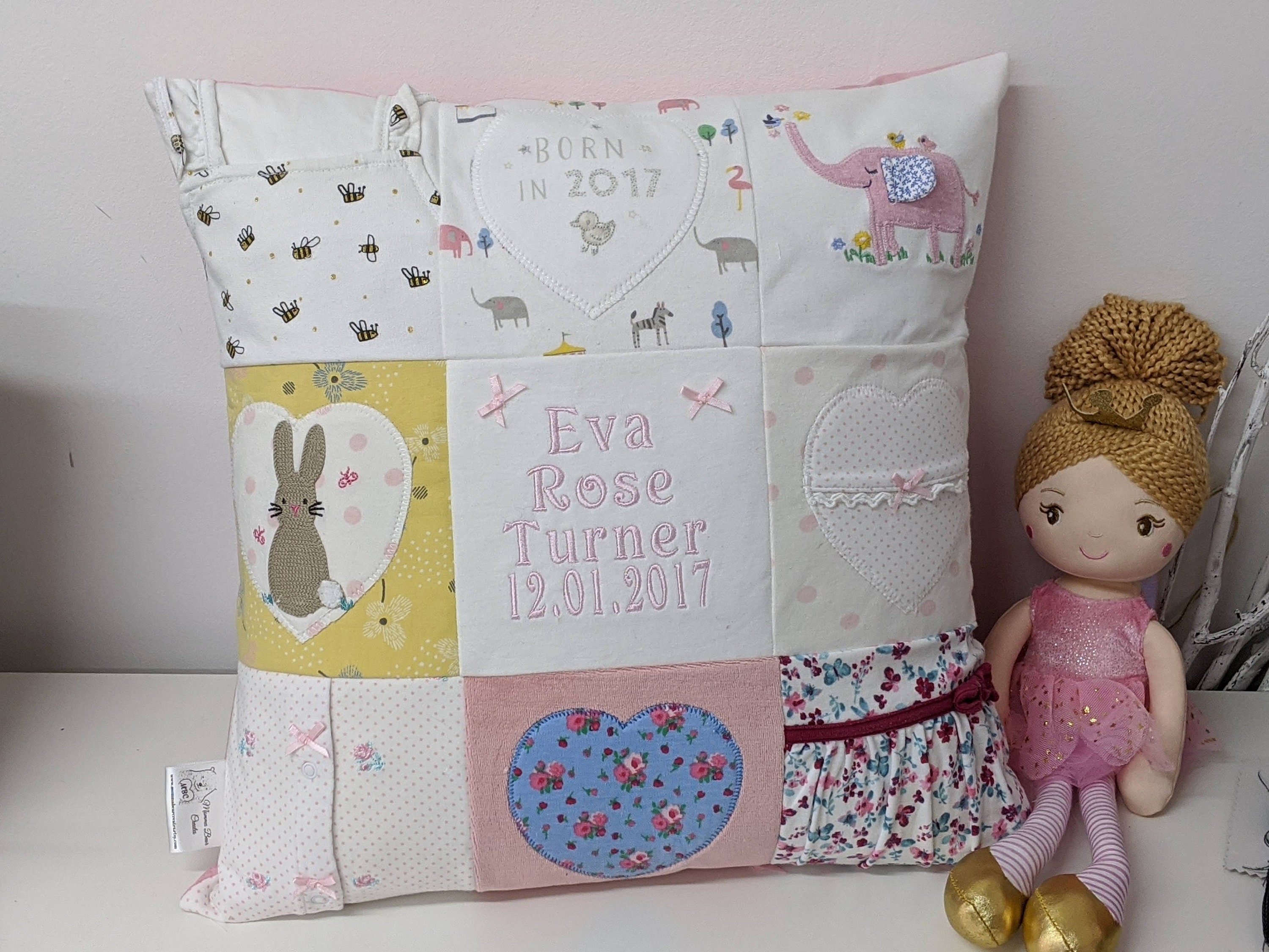 Memory Cushion Baby's First Outfits Memory Pillow - Etsy UK