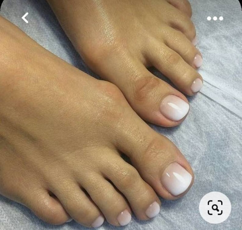 Press on Toes Gradient Baby Boomer READY TO - Etsy