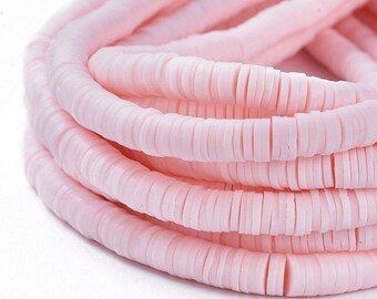 Pink Clay Beads | Etsy