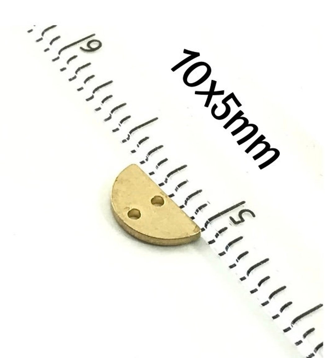 20 Tiny Brass Half Circle Connector Charm 10x5mm, Link - Etsy