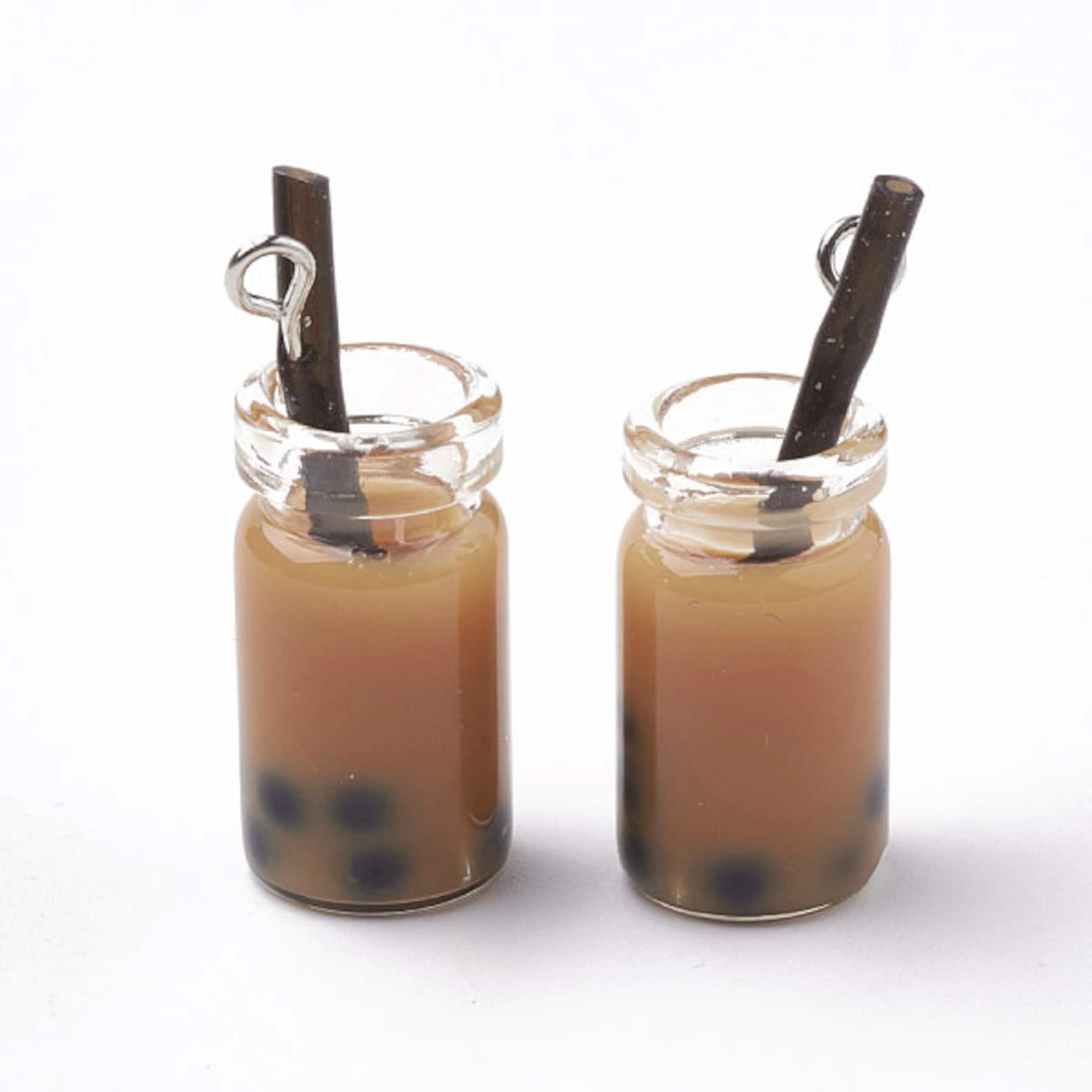 Bubble Tea Resin Charm Mixed Pairs 27x12x10mm - Etsy