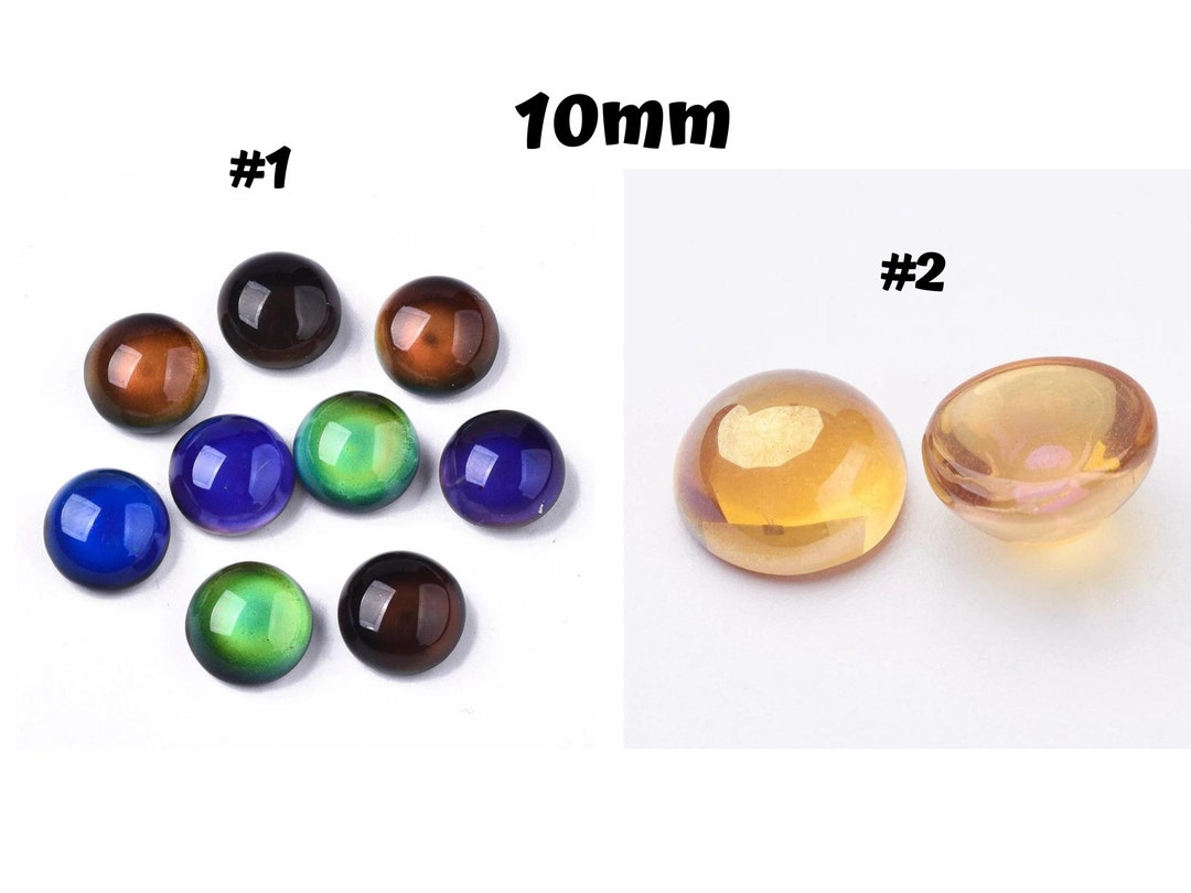 10mm Mood Stone Cabochon Round Changes Color With Temperature ...