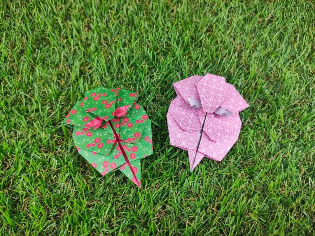 Handmade and Customizable Origami Elephant Bookmark - Etsy