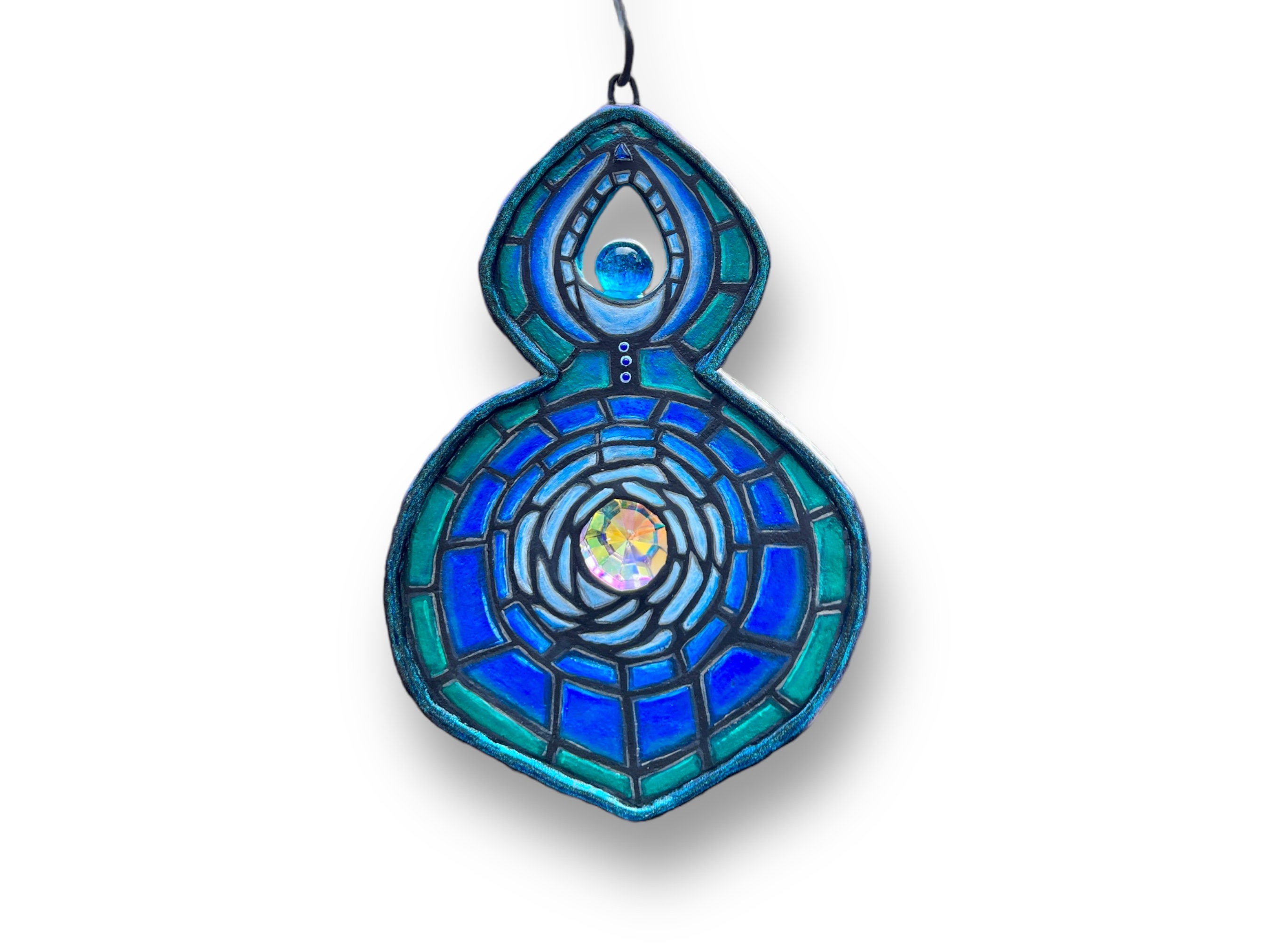 Spiral Goddess Totem/ Woman Hanging Sculpture/ Garden Lady/ Mother ...