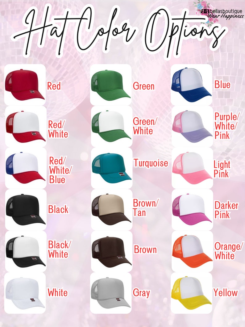 Custom Trucker Hat Bar Starter Kit-boujee Package - Etsy