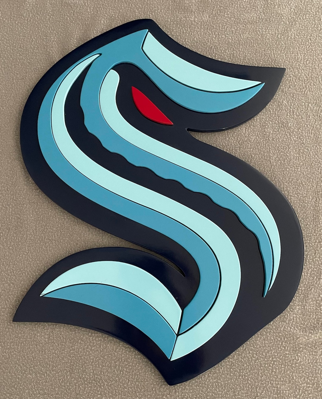 24" 3D Seattle Kraken Logo - Etsy