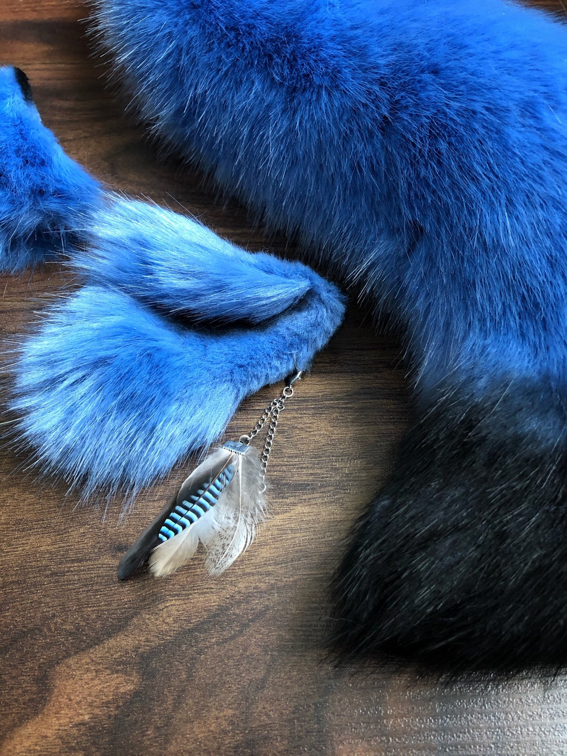 FOR ORDER Blue Wolf Ears And Tail Set Wolf Cosplay Kitsune Etsy for-order-blue-wolf-ears-and-tail-set-wolf-cosplay-kitsune-etsy