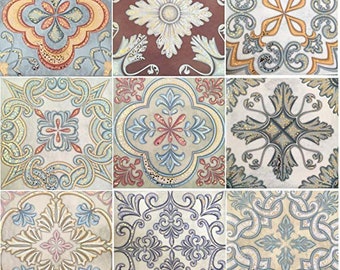 Traditional Tile Transfers Stickers Wall Vintage Victorian | Etsy UK