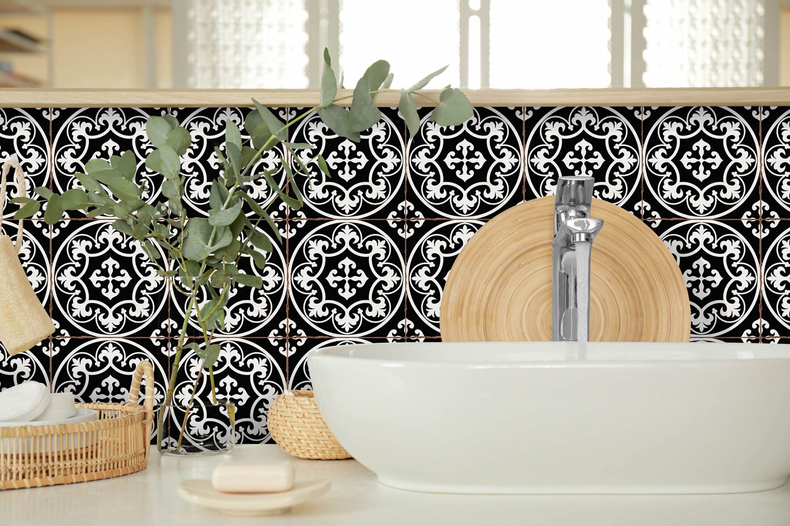 Design 7 Traditional Tile Transfers Stickers Wall Vintage Victorian ...