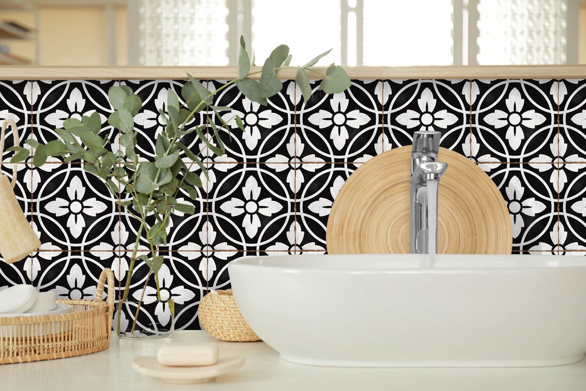 Design 2 Traditional Tile Transfers Stickers Wall Vintage Victorian ...