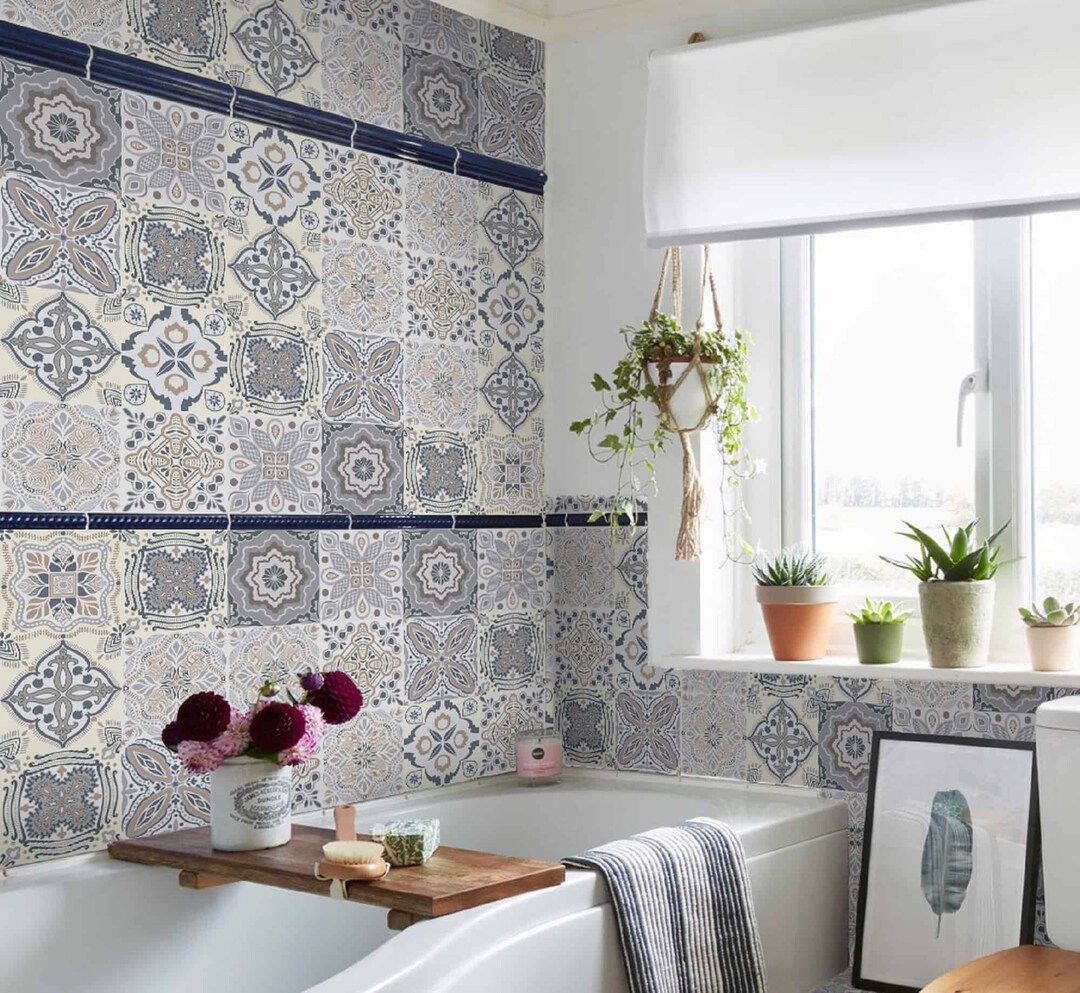 Traditional Modern Art Tile Transfers Stickers Vintage Victorian ...