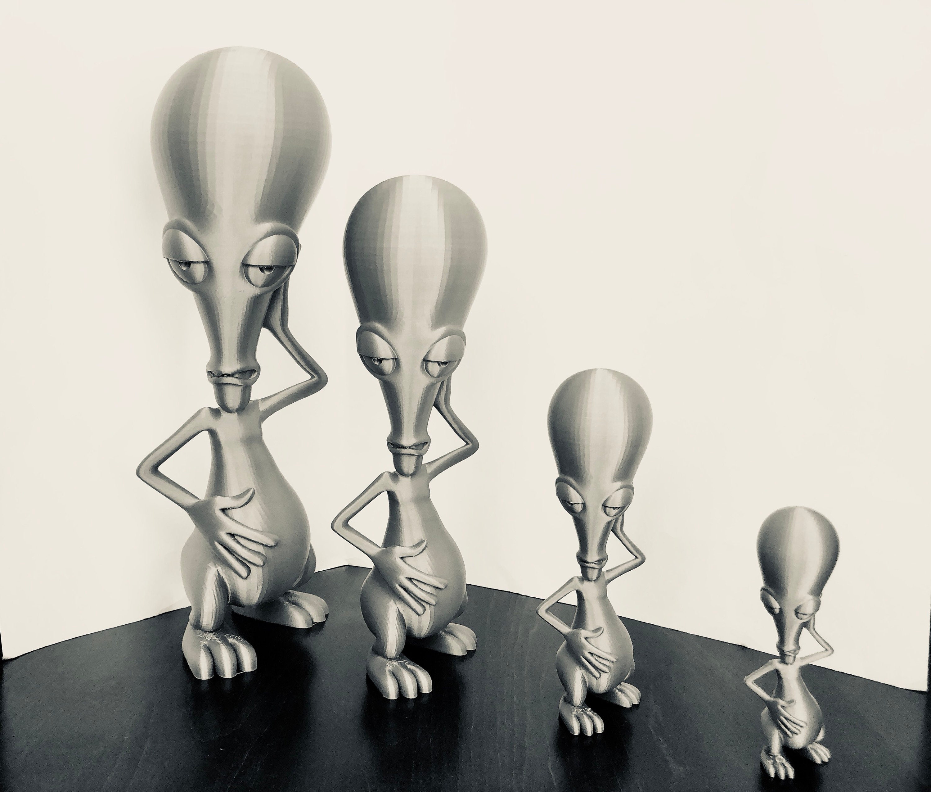 3D Printed Roger Alien From American Dad Four Different | Etsy