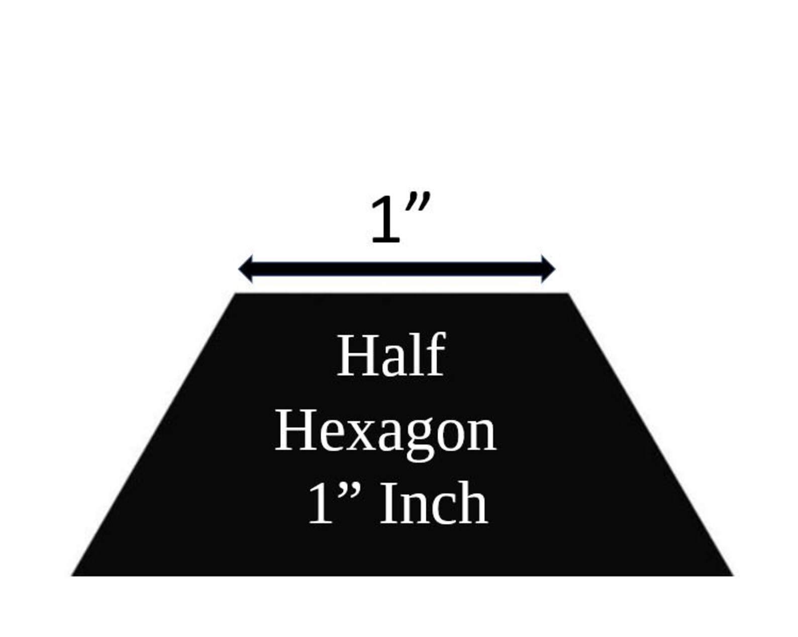 Half Hex EPP 1 Inch Half Hexagons for Quilting on the Go. English Paper ...