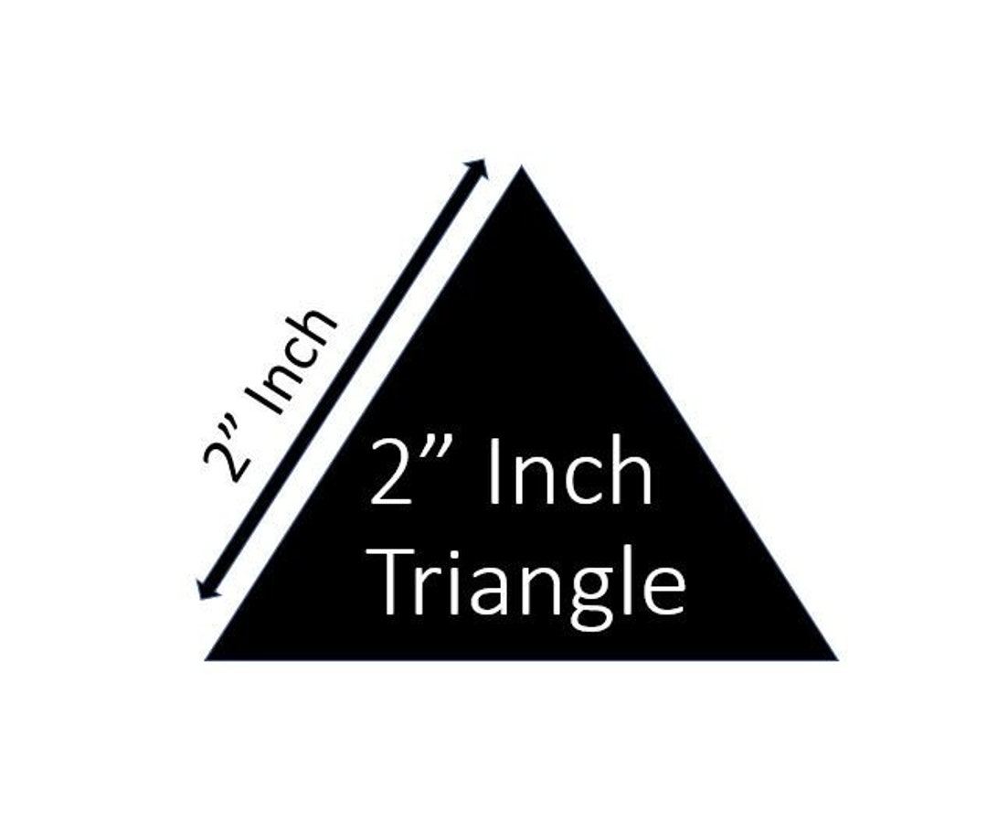 EPP 2" Inch Triangle for Quilting on the Go. English Paper Piece ...