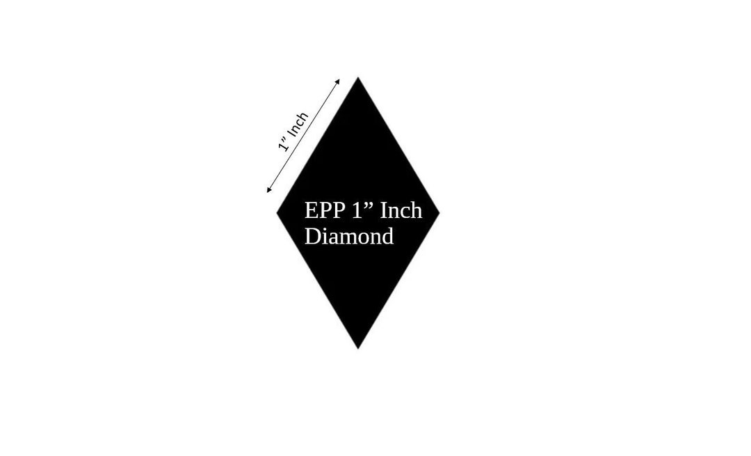 EPP 1" Inch Diamonds for Quilting on the Go. English Paper Piece ...