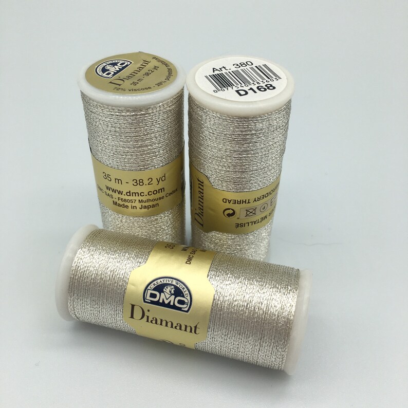 DMC Diamant Metallic Thread 38.2yd Various Colors | Etsy