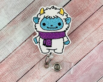 Christmas Yeti Badge - Etsy