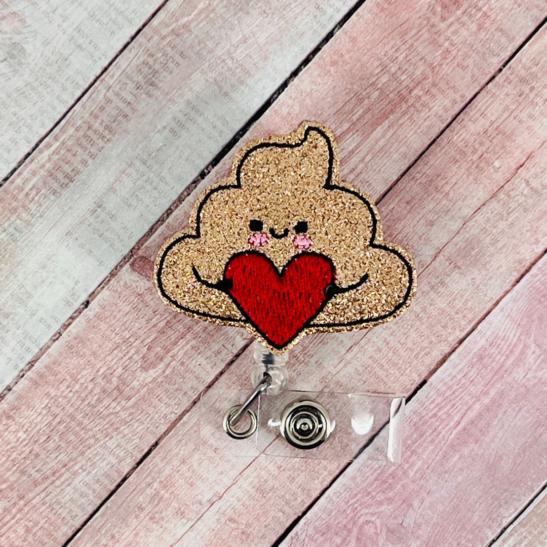 Poop Badge Reel, Nurse ID Holder, GI Nurse Gift, Medical ID Badge ...