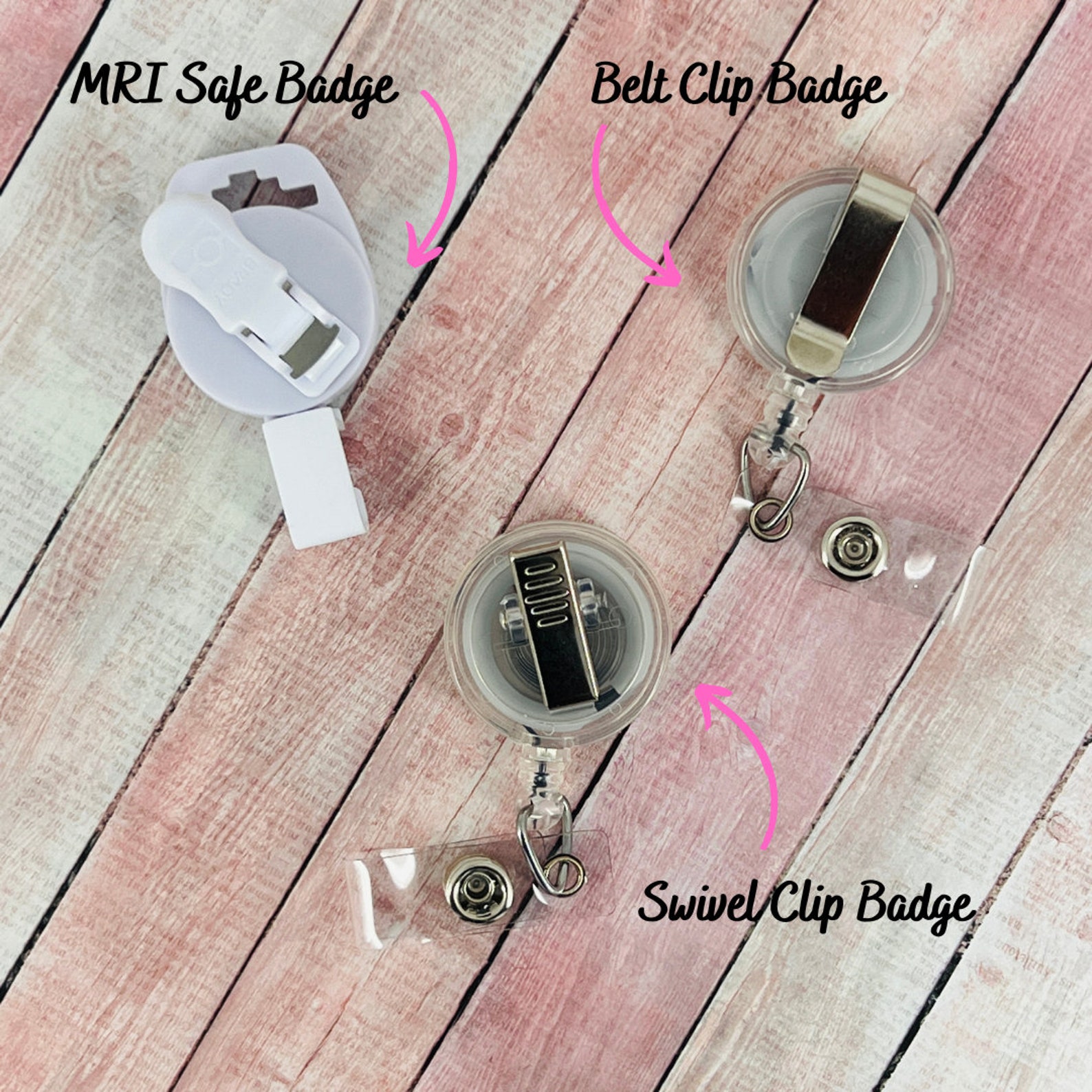 Heart EKG Stethoscope Badge Reel, Nurse Badge Reel, Retractable ID ...
