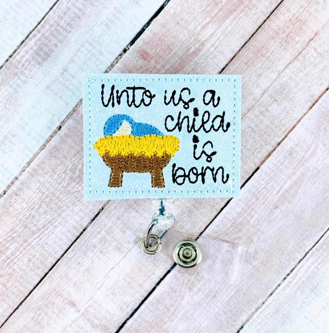 Jesus Badge Reel, Christmas Badge Holder, Nurse ID Badge, Retractable ...