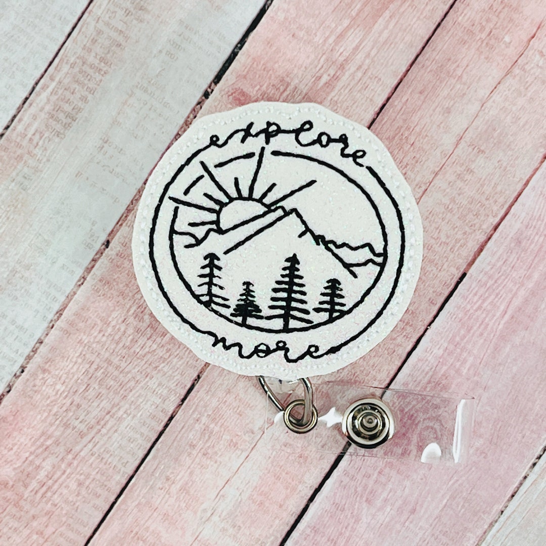 Explore More Badge Reel, Nursing Badge Reel, Hospital Badge Clip ...