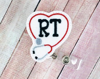 RT Badge Reel Respiratory Therapist Badge Reel RT Badge - Etsy