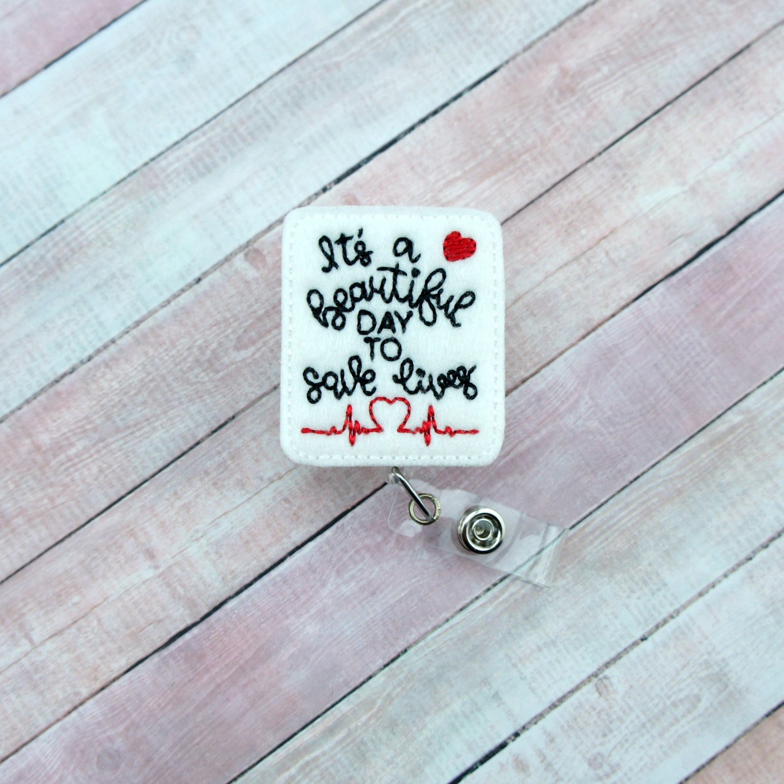 It's A Beautiful Day to Save Lives Badge Reel, NICU Badge Reel ...