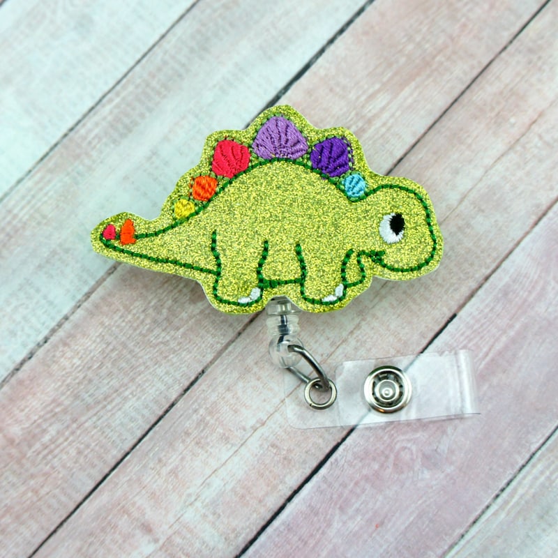 Funny Dinosaur Badge Reel - Etsy