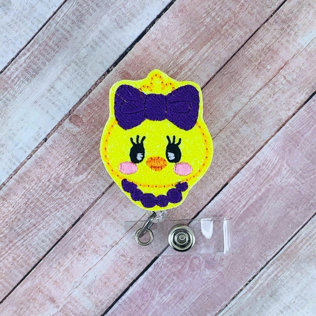 Girly Chick Badge Reel, Easter Badge Reel, Spring Badge Reel ...