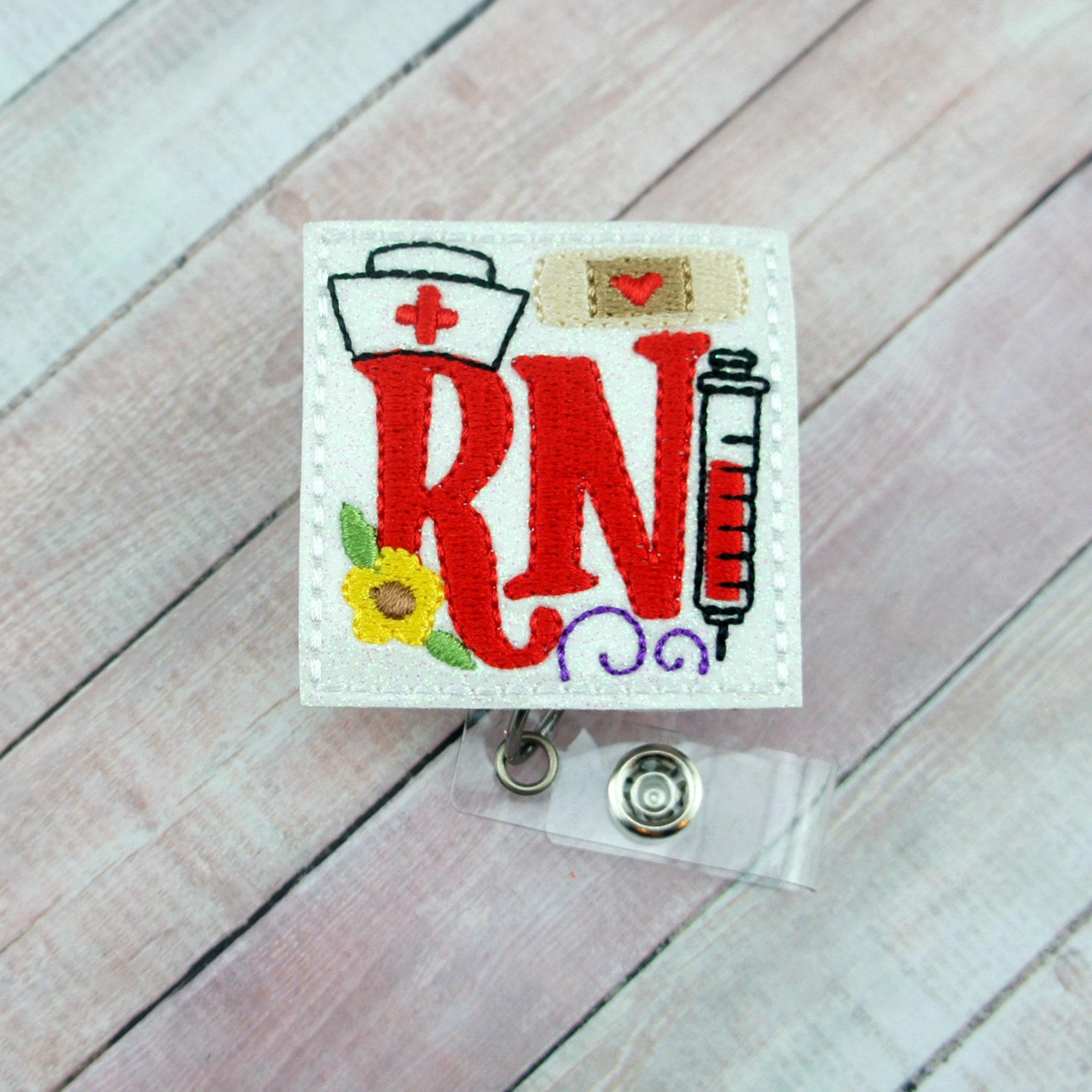 RN Badge Reel, Nurse Badge Holder, RN Gifts, Medical Badge Reel, Nurse ...