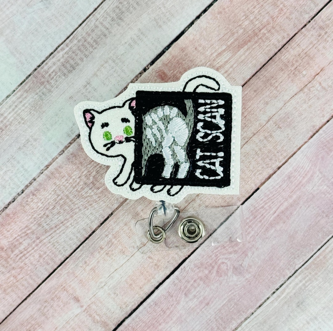 Cat Scan Badge Reel, Radiologist ID Badge Holder, Radiology Nurse ID ...