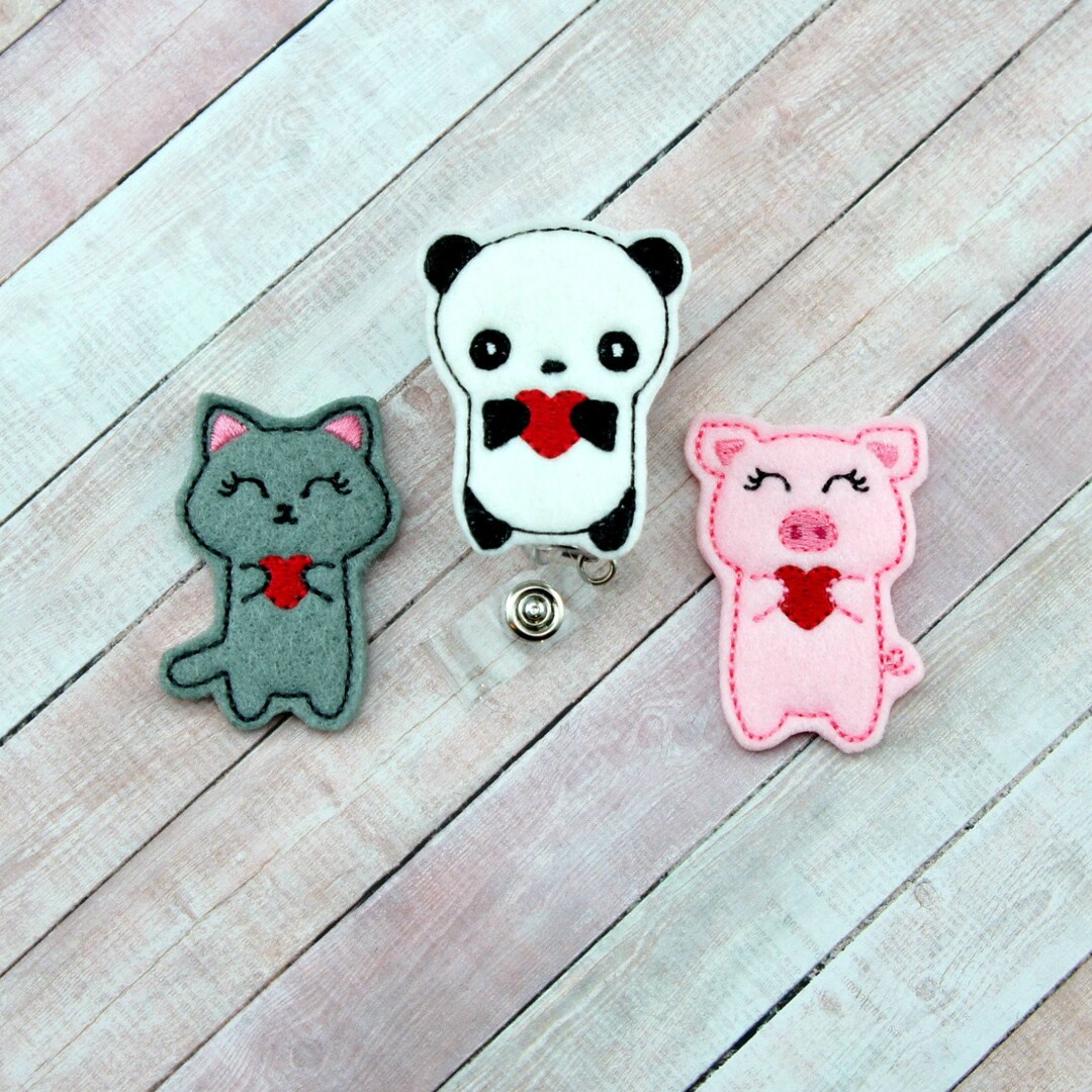 Cute Animal Badge Reel, Nurse ID Badge Holder, Teacher Lanyard, Gifts ...