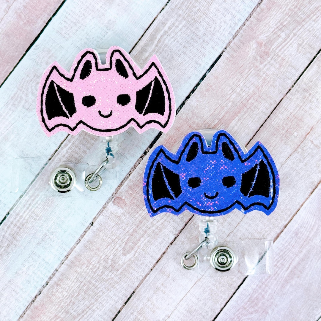 Bat Badge Reel, Halloween ID Badge Holder, Retractable ID Badge Reel ...