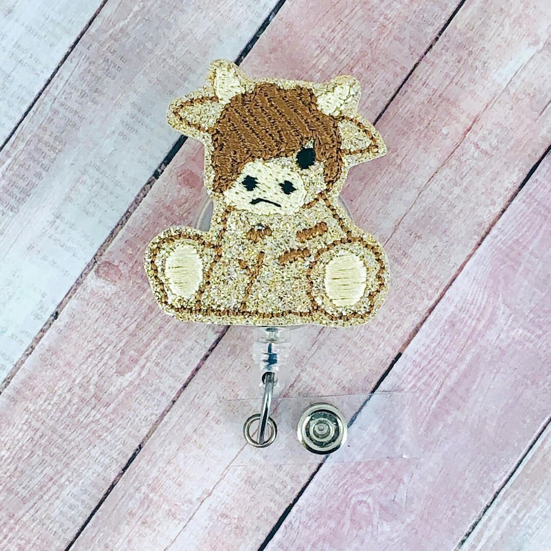Cow Badge Reel, Pediatric Badge, Cow Badge Holder, Cute Badge ...