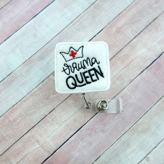 Trauma Queen Badge Reel Trauma Nurse Badge Reel Nurse ID - Etsy