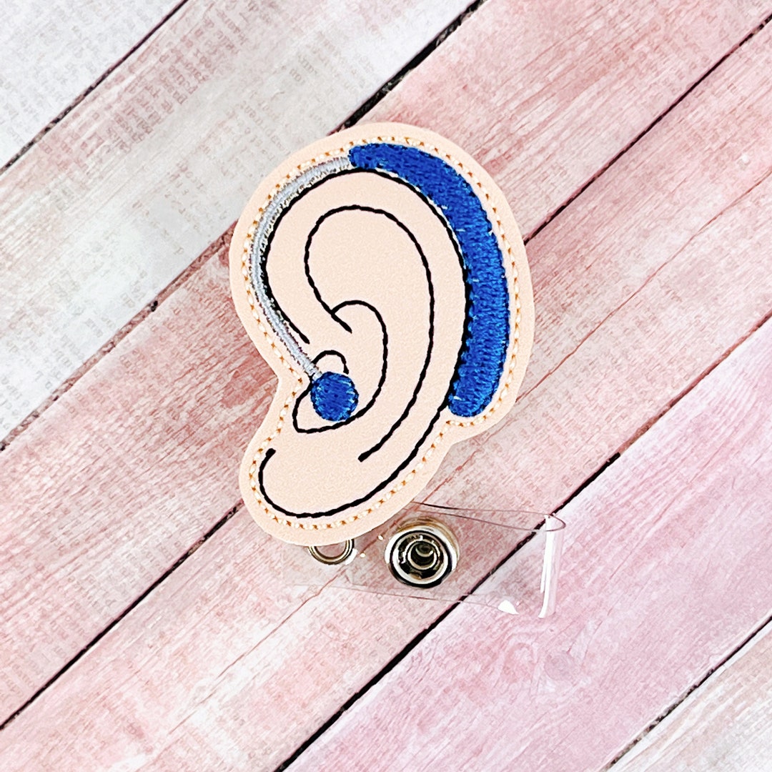 Ear Audiologist Badge Reel, Hearing Aid ID Badge Holder, Nurse ID Badge ...