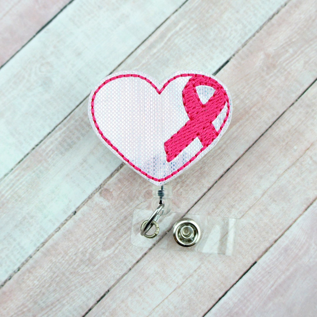 Hope Heart Badge Reel - Awareness Badge - Badge Holder - Badge Reel ...