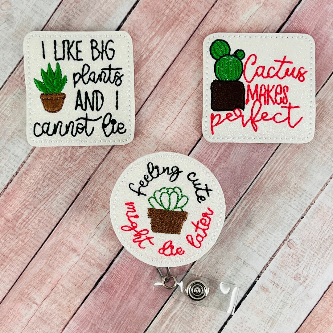Plant Lover Badge Holder, Plant Badge Holder, Nurse Badge Reel ...