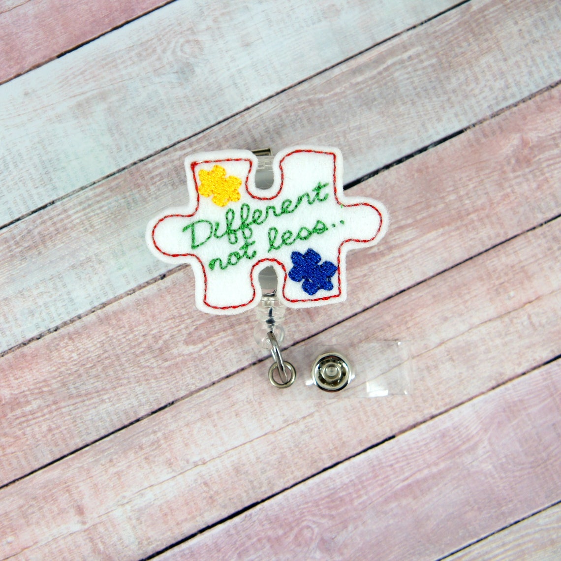 Different Not Less Badge Reel Autism Badge autism Awareness | Etsy