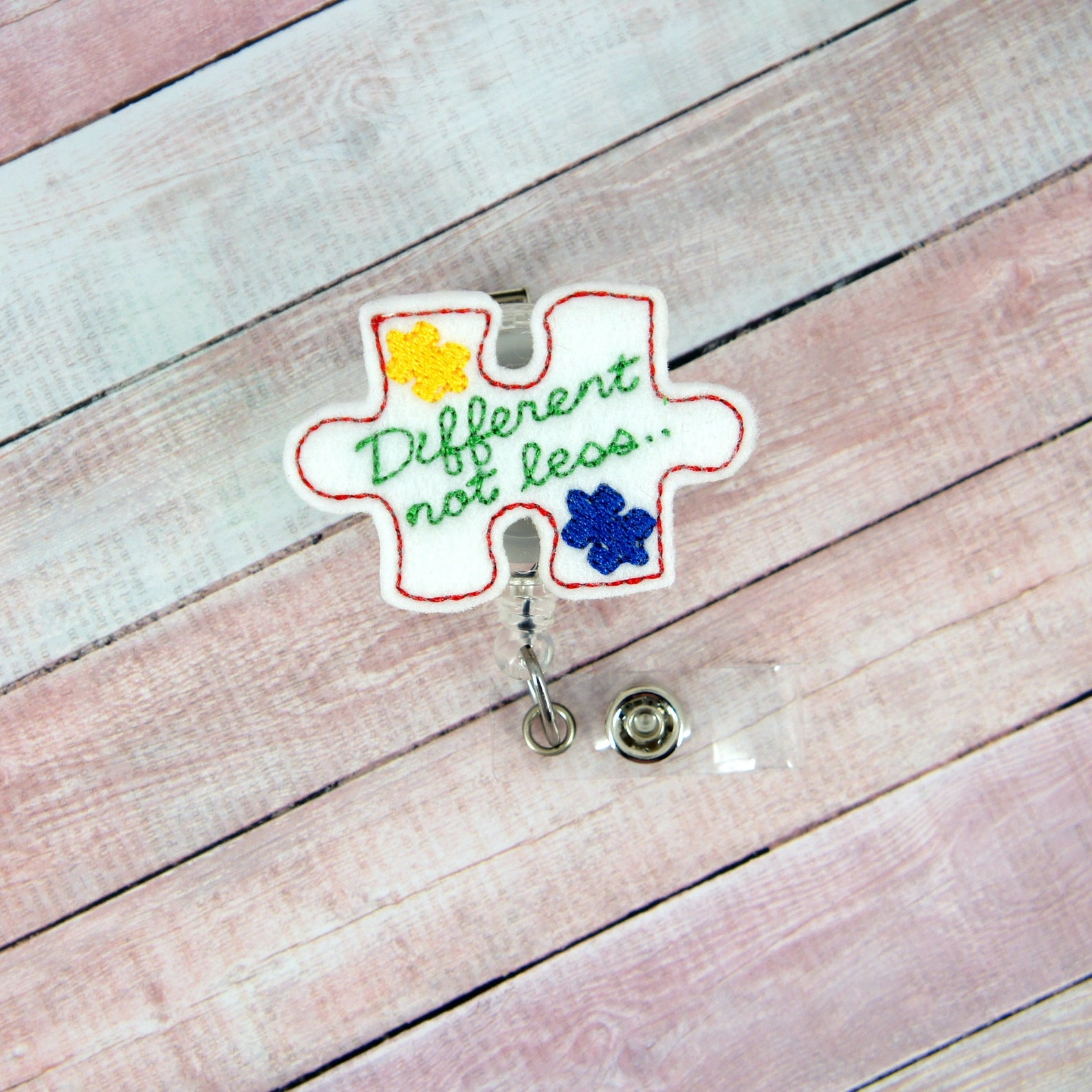 Different Not Less Badge Reel Autism Badge autism Awareness | Etsy
