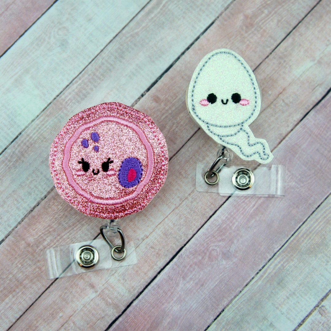 Fertility Badge Reel - OBGYN - Labor and Delivery - Sperm Badge Reel ...