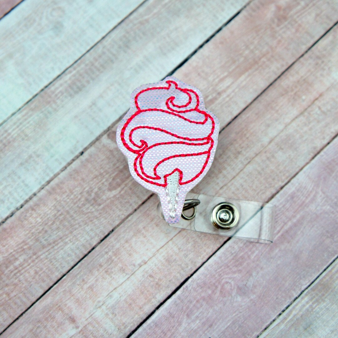 Cotton Candy Badge Reel Glitter Badge Holder Badge Reel - Etsy UK