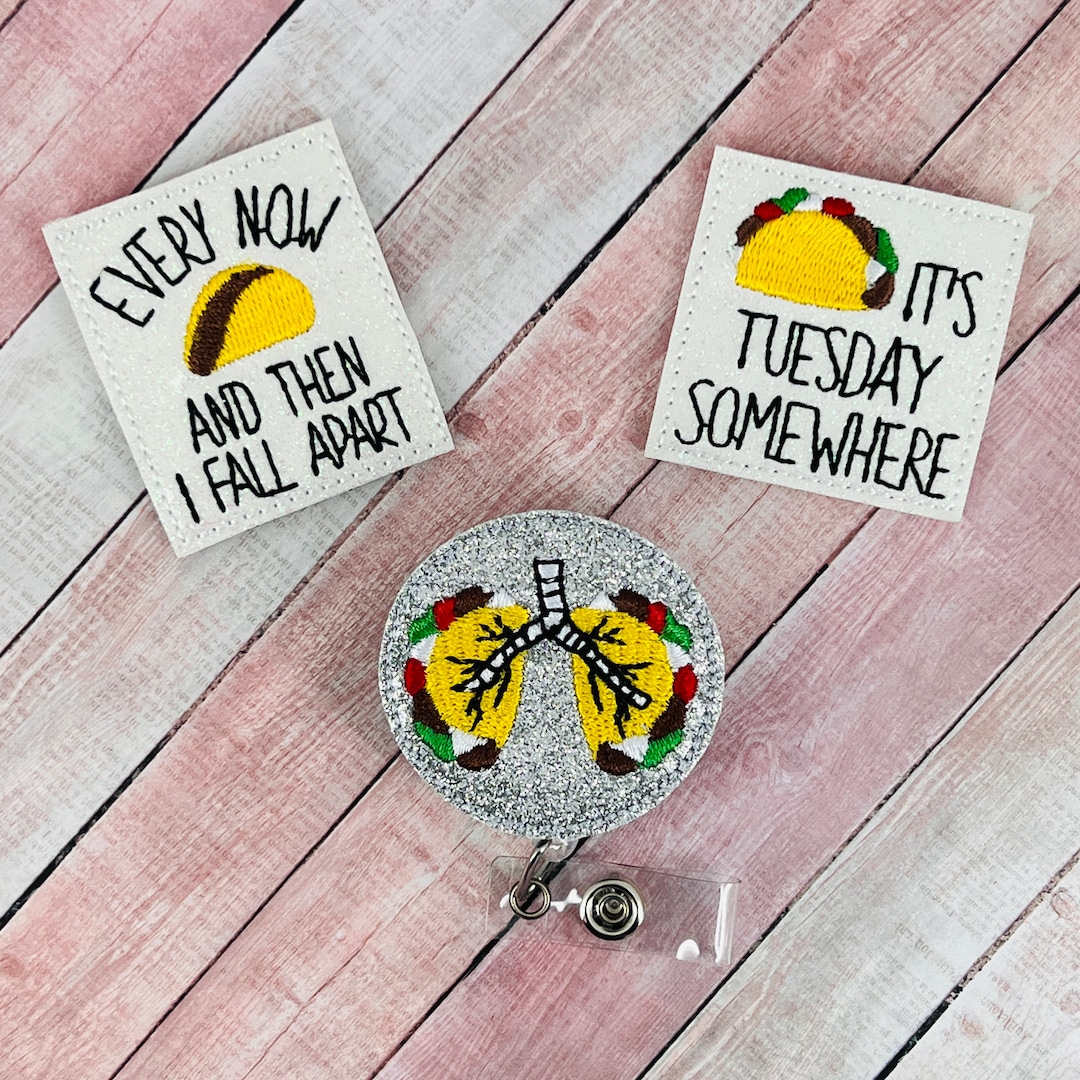 Taco Badge Reel, Cinco De Mayo Badge Holder, Mexican ID Badge Clip ...