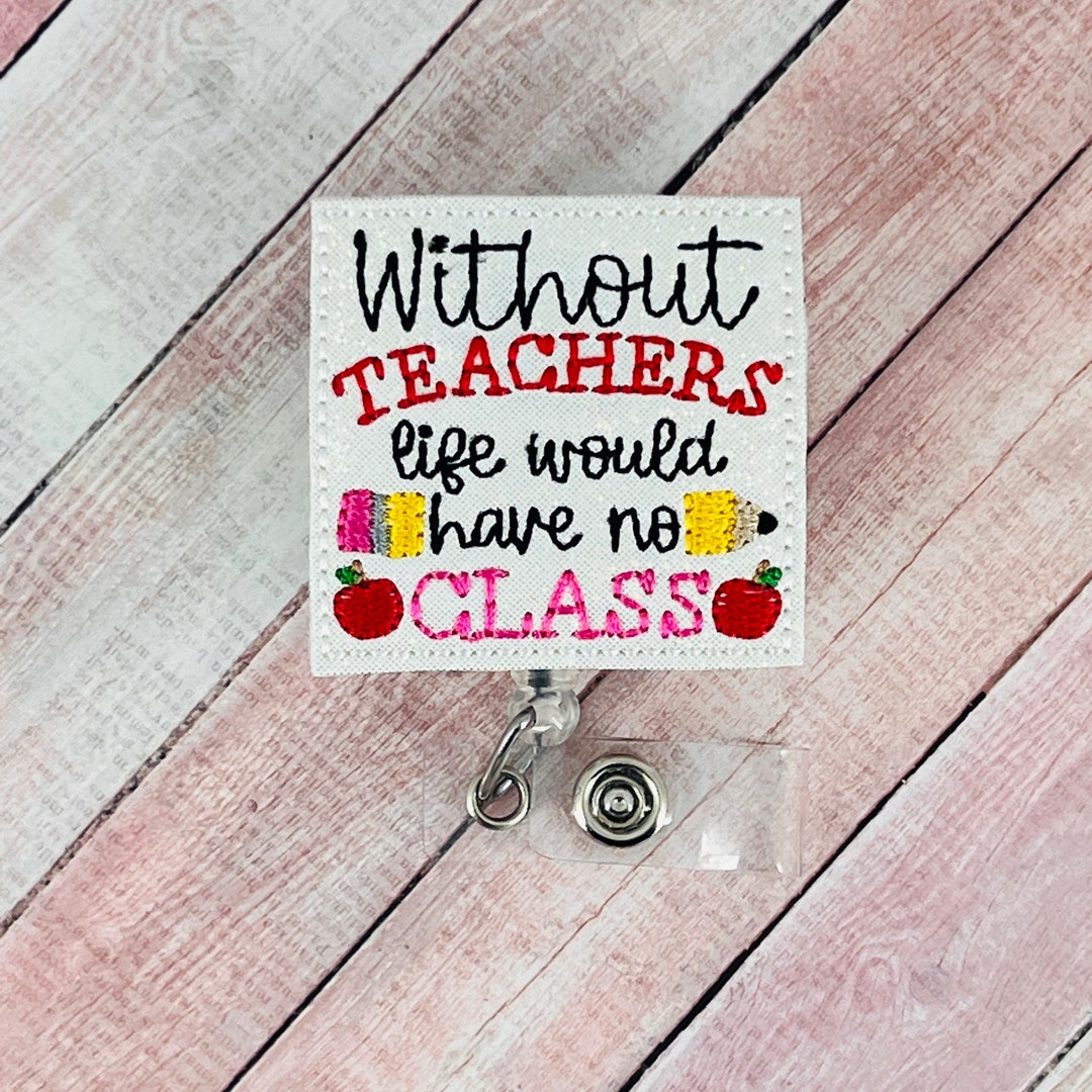 Teacher Lanyard, Gifts for Teachers, School Badge Holder, Name Tag ...