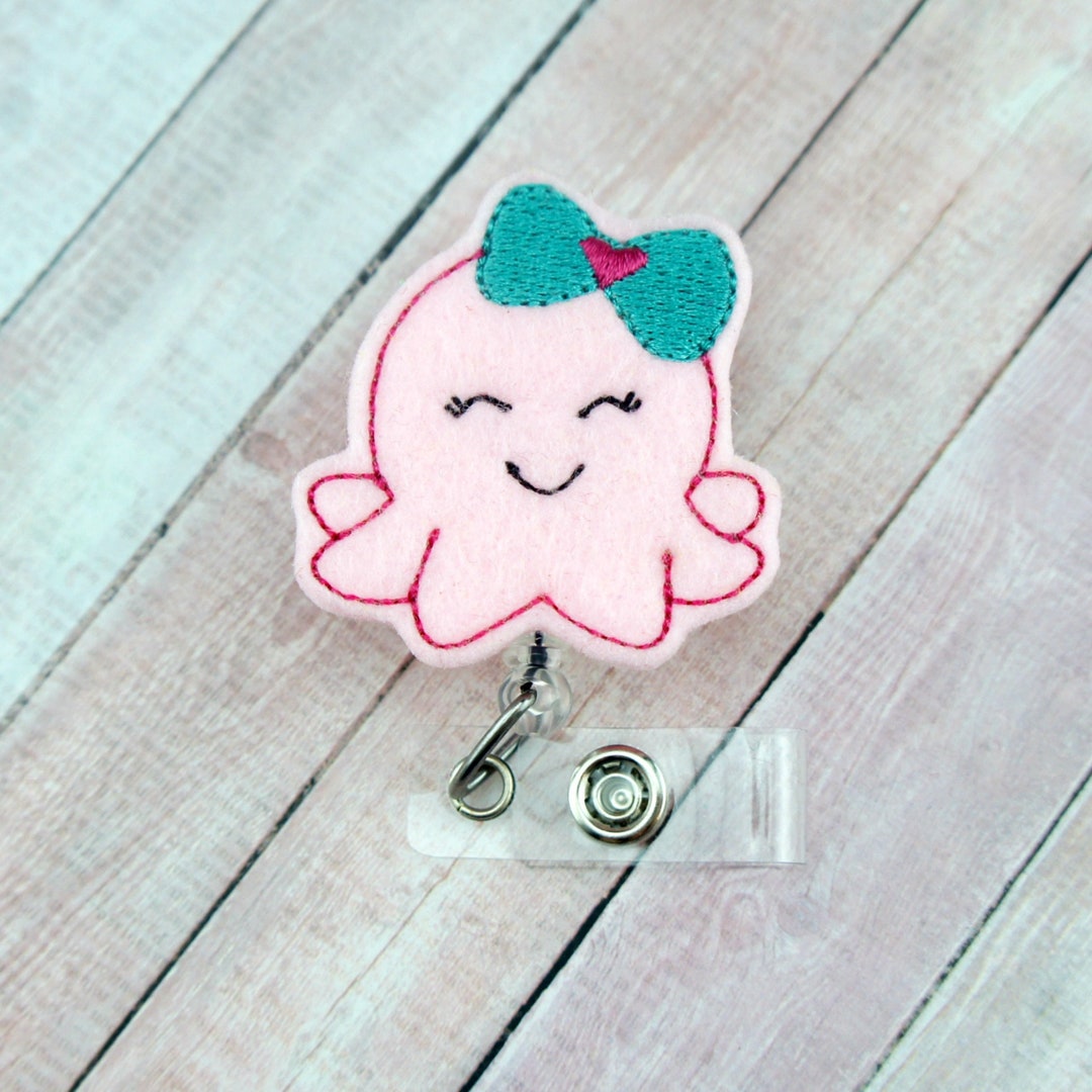 Cute Octopus Badge Reel - Octopus Badge Holder - Summer Badge Reel ...