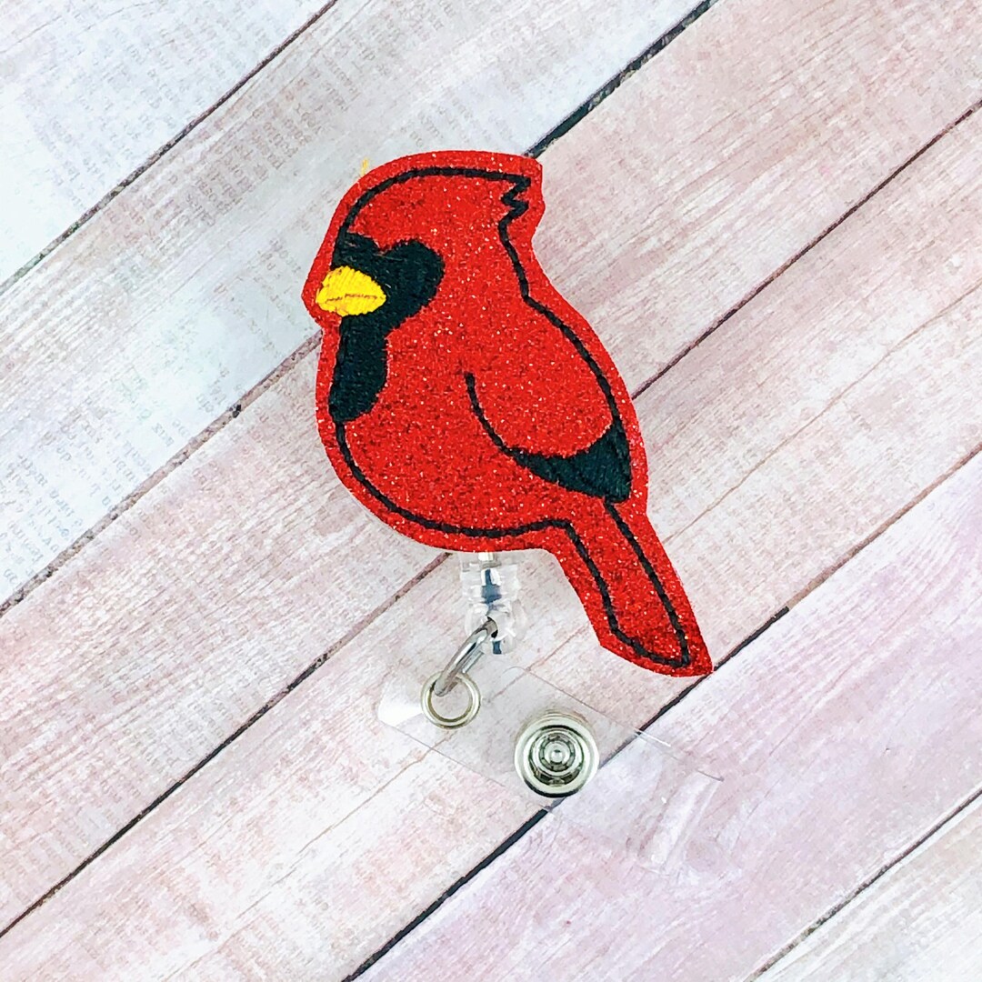 Cardinal Badge Reel, ID Badge, Badge Holder, Medical Badge Reel, Nurse ...