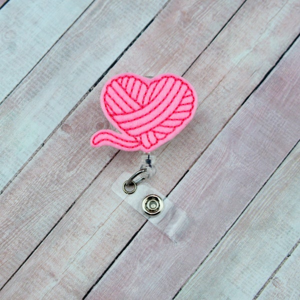 Crochet Retractable Badge Holder - Etsy