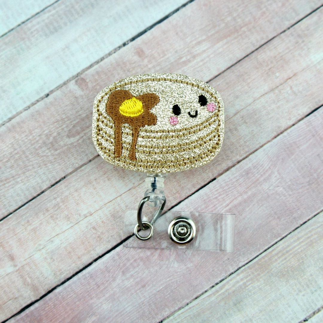 Pancakes Badge Reel, Kawaii Badge Clip, Nurse Badge Reel, Gifts for ...